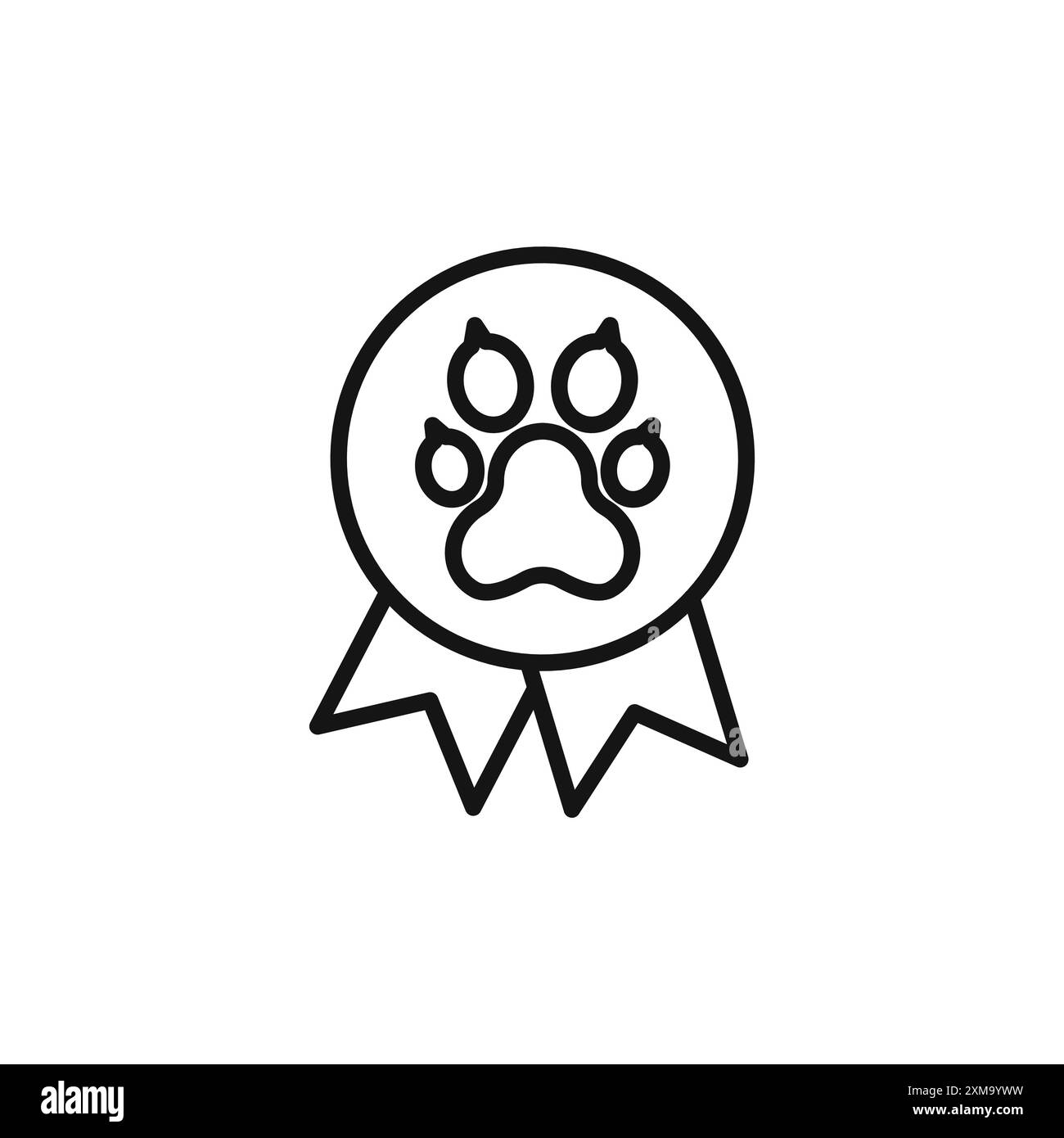 Dog competition icon outline collection or set in black and white ...