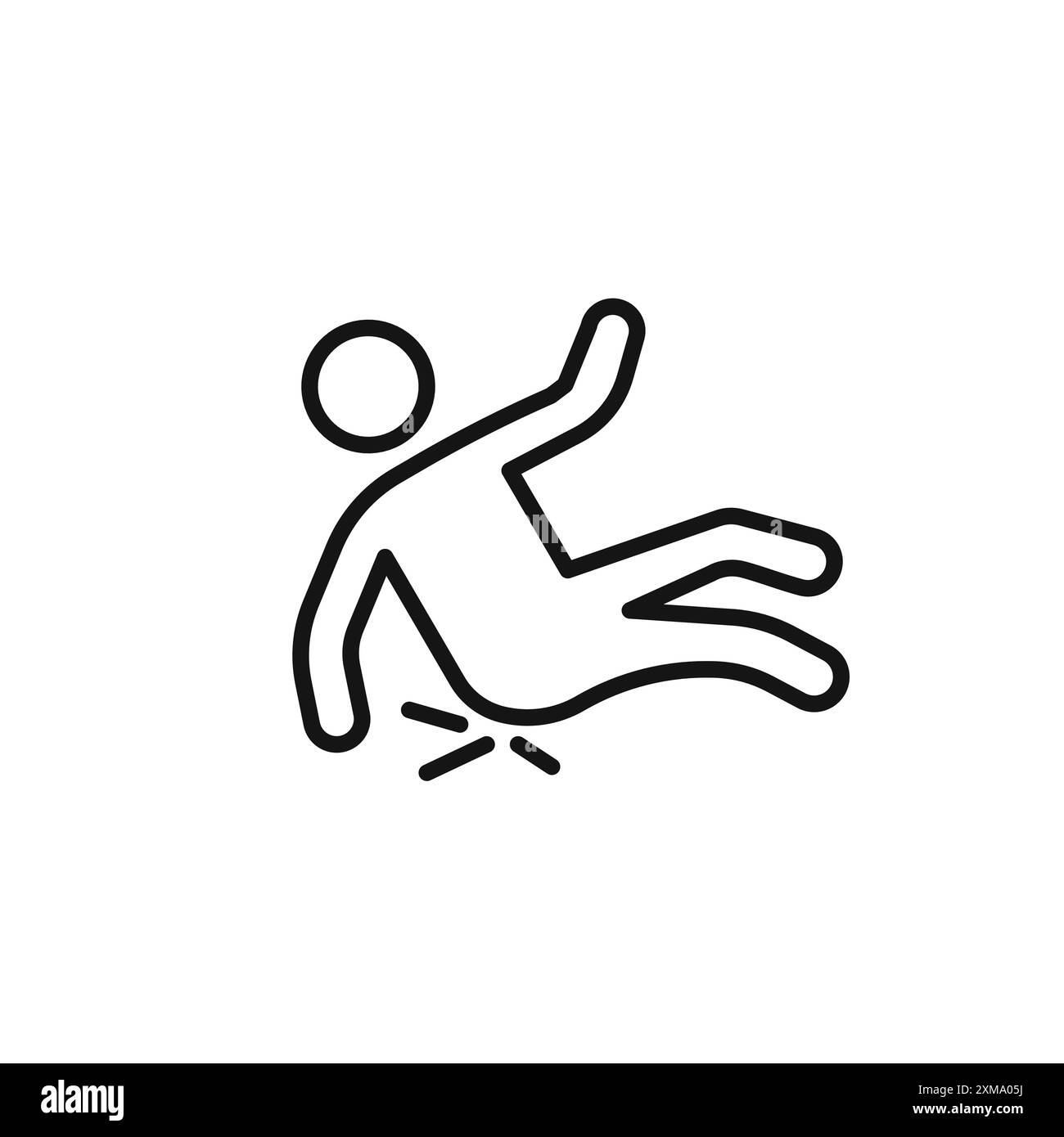 Slip and fall Black and White Stock Photos & Images - Alamy