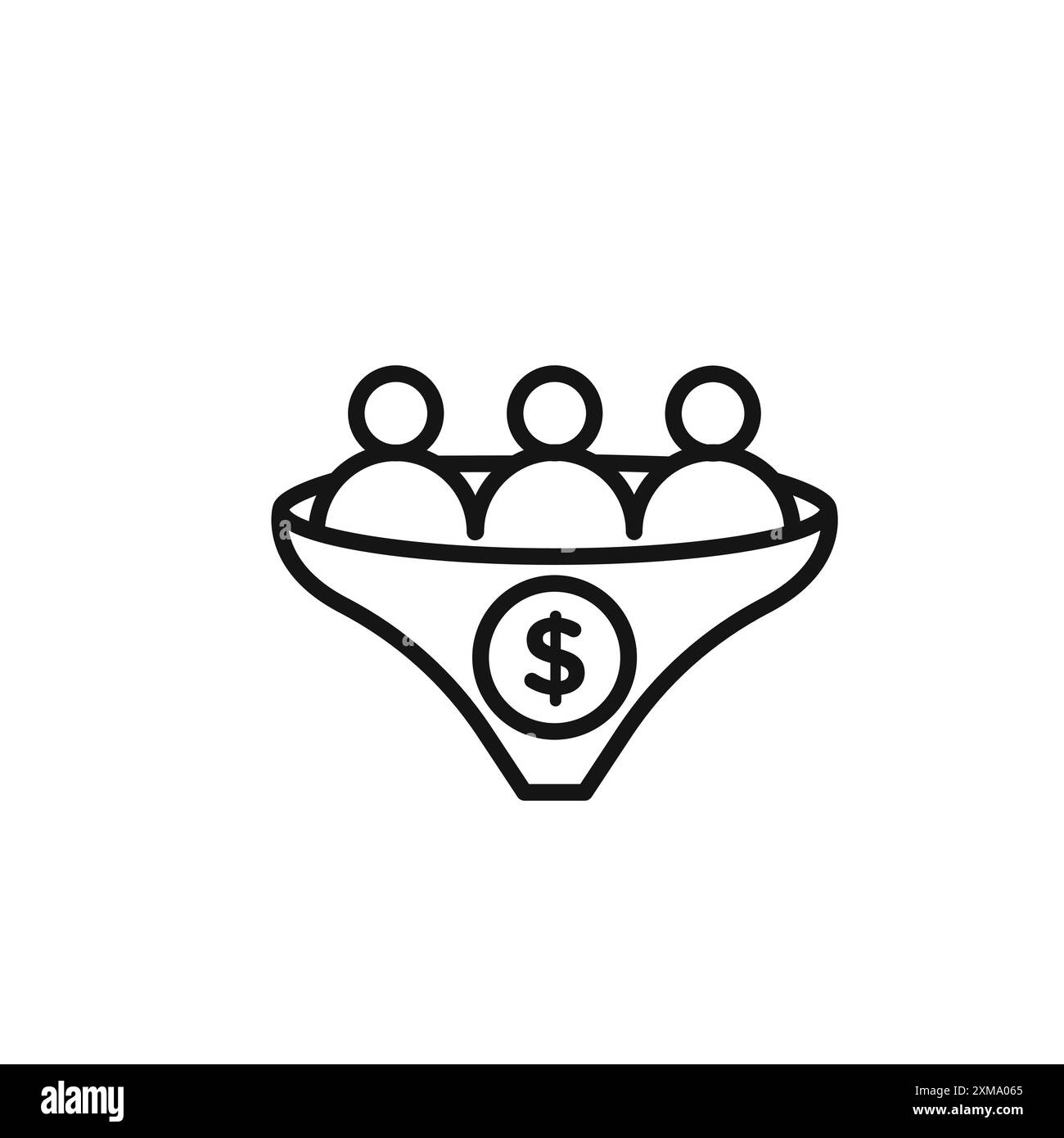 Conversion marketing icon black hi-res stock photography and images - Alamy