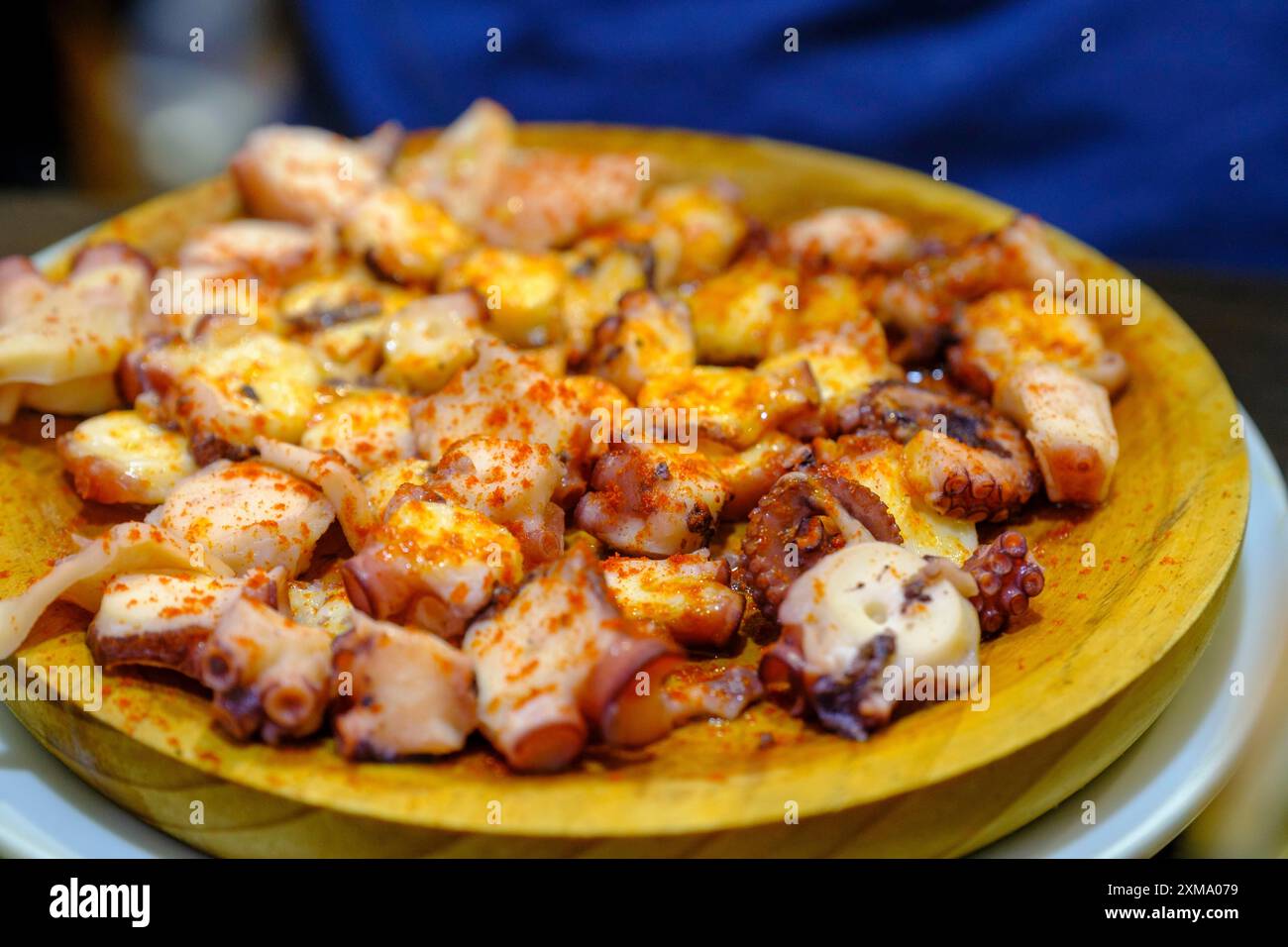 Octopus, tapas in a bar, food, Barcelona, Catalonia, Spain Stock Photo ...