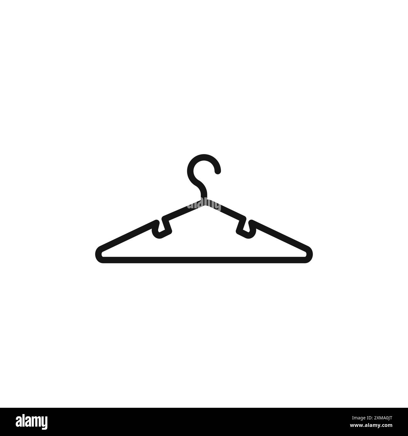 hanger icon outline collection or set in black and white outline Stock ...