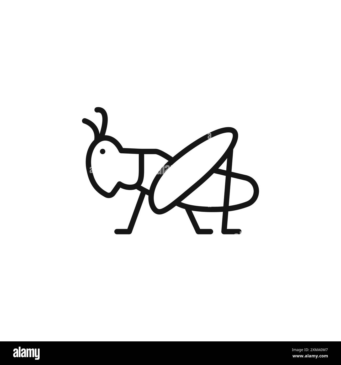 Up close grasshopper Stock Vector Images - Alamy