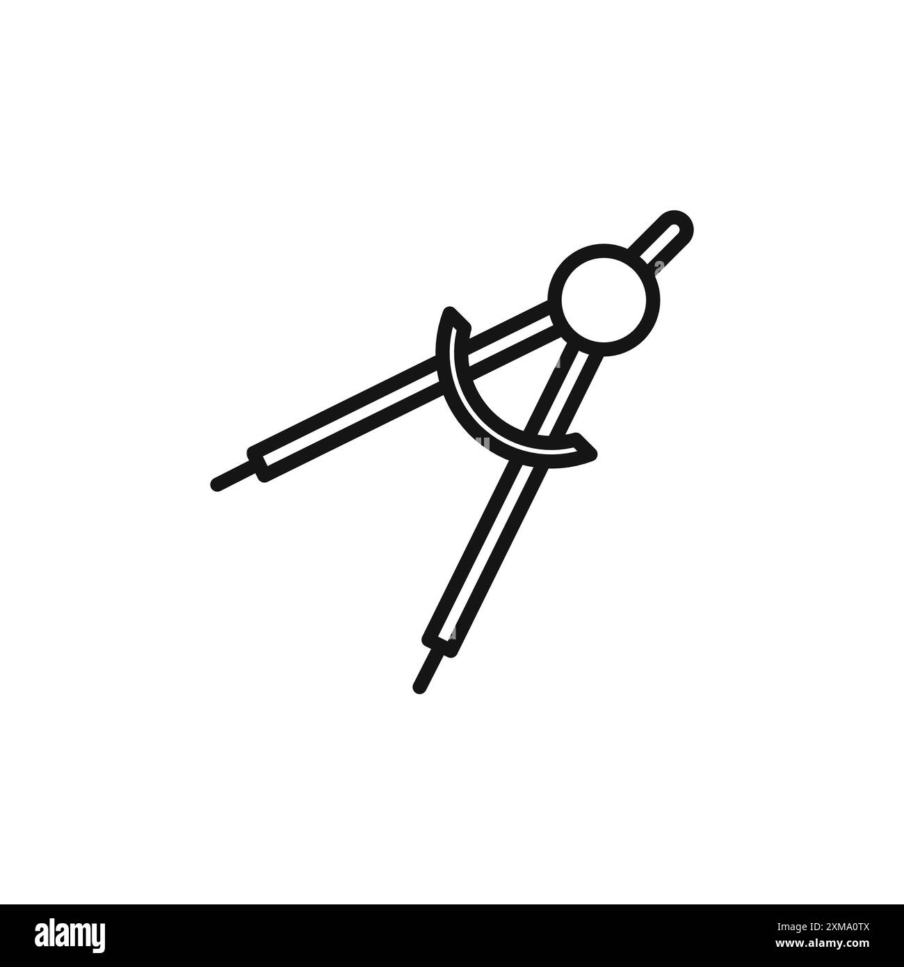 Draw circle compass Stock Vector Images - Alamy