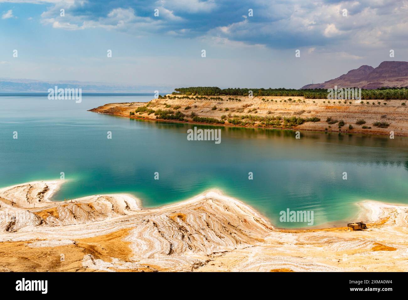 Salt formations on the shores of the Dead Sea, Jordan Stock Photo - Alamy