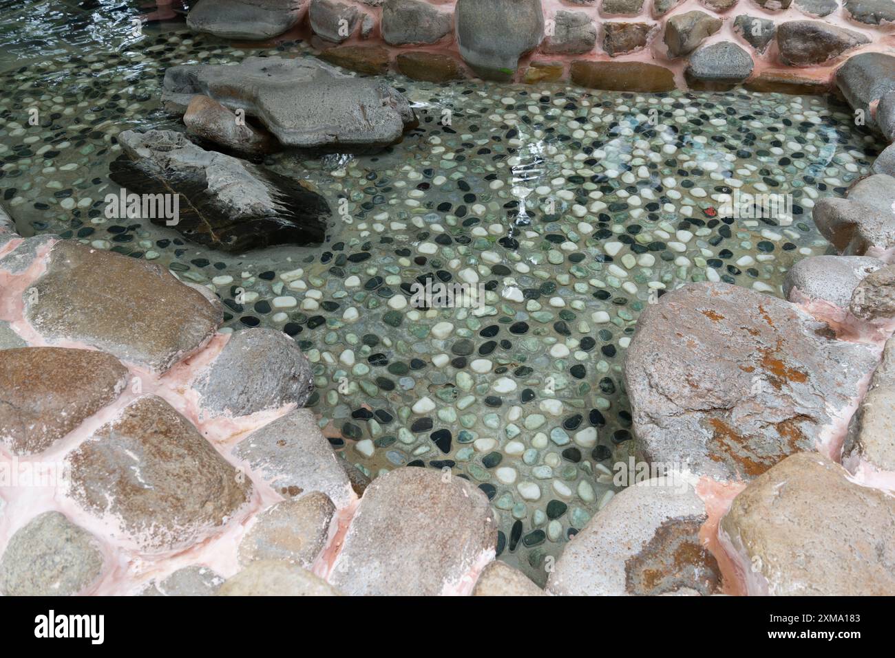 Yuseong Hot Springs Public Foot Bath park in Daejeon, Korea Stock Photo ...