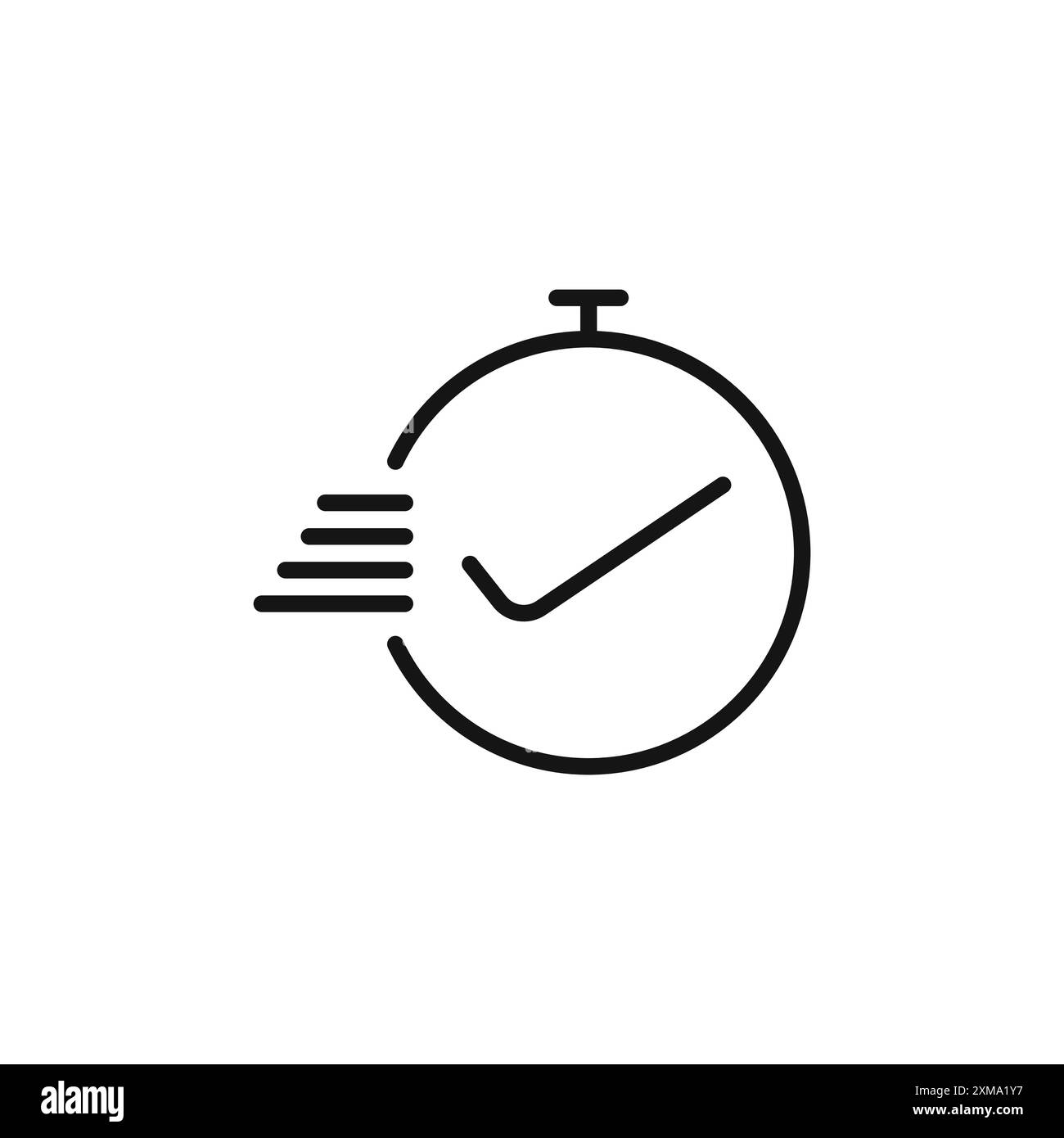 Quick approval icon outline collection or set in black and white ...
