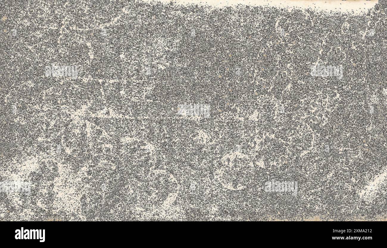 Abstract grainy monochrome texture resembling static noise or rough ...
