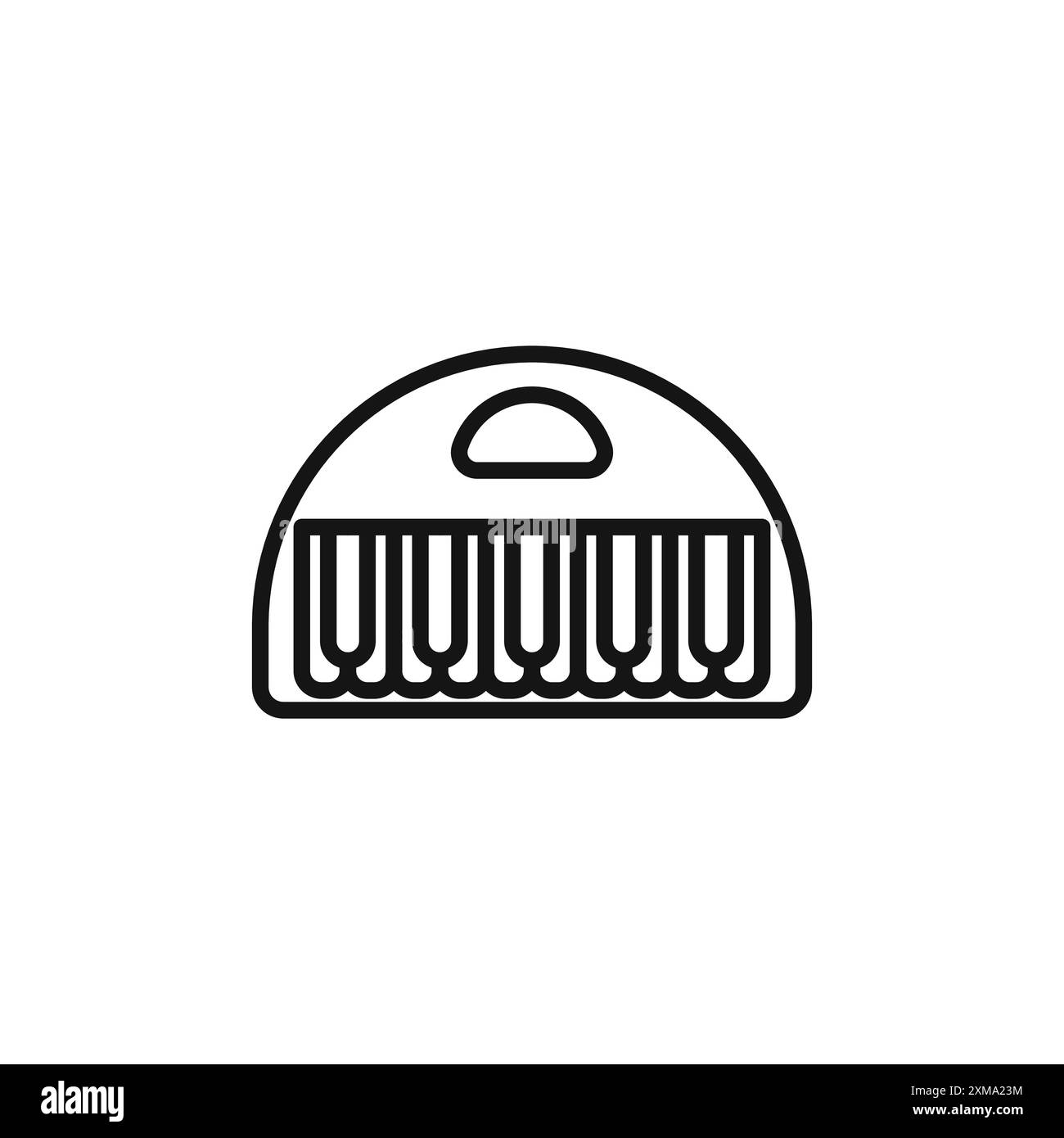 Piano icon outline collection or set in black and white outline Stock ...