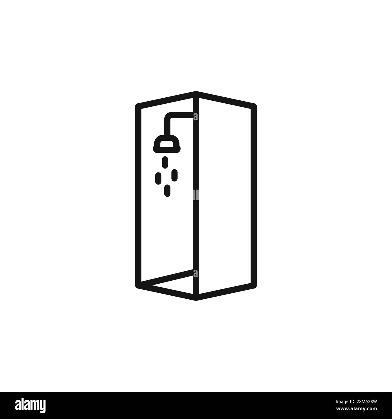 Bathroom stall interior Stock Vector Images - Alamy