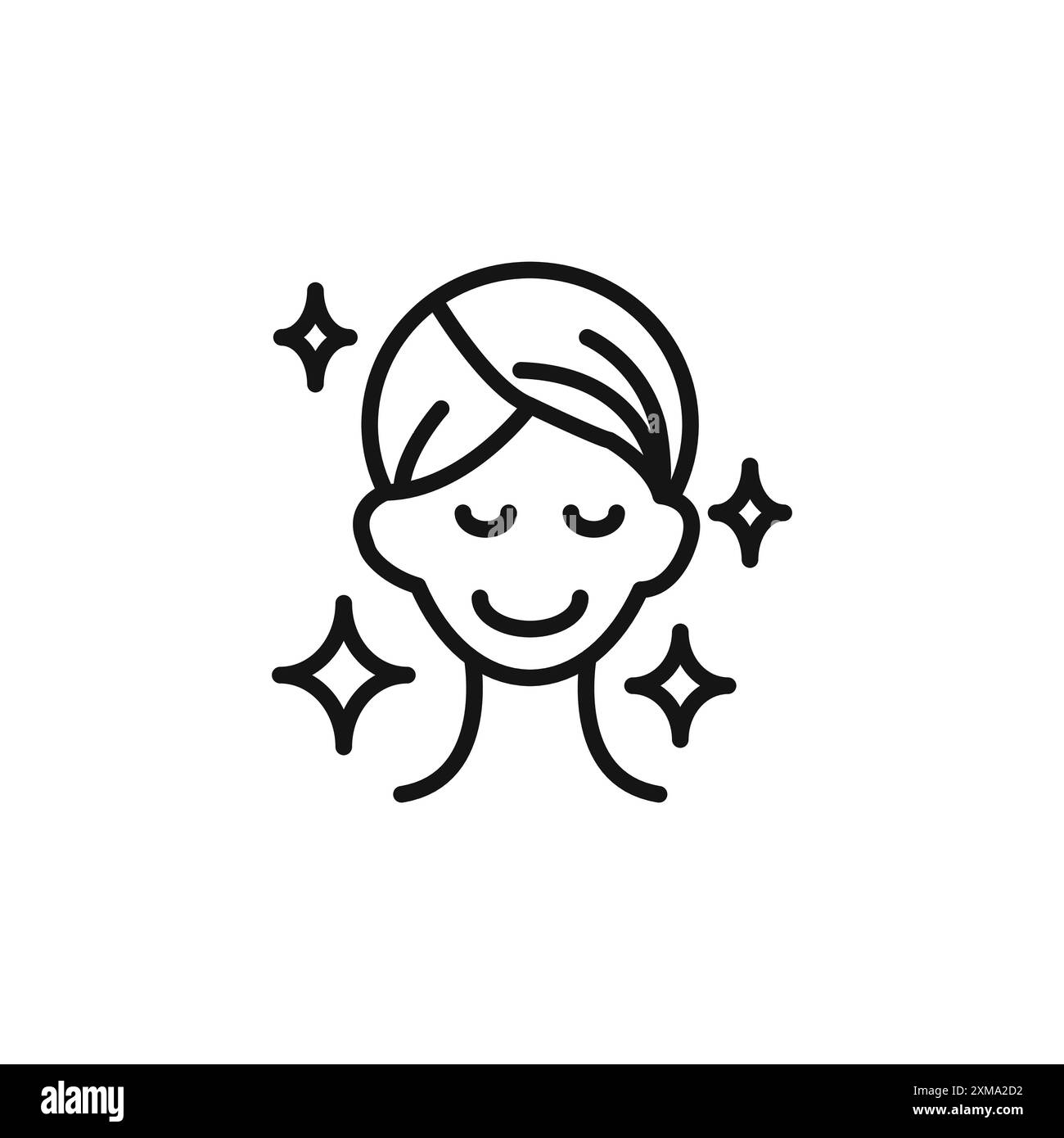 In the cheek Stock Vector Images - Alamy