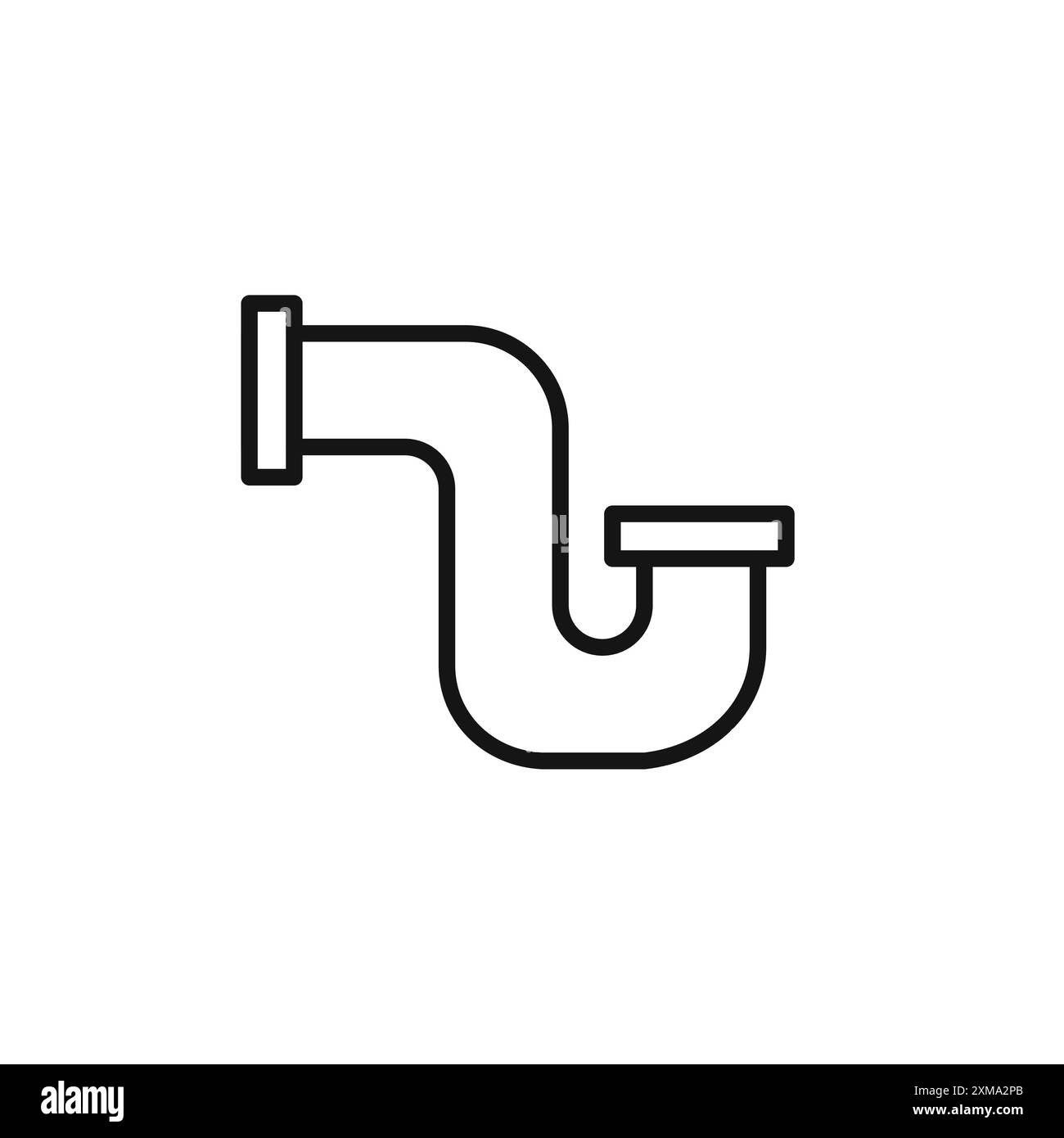 Black plastic pipes Stock Vector Images - Alamy