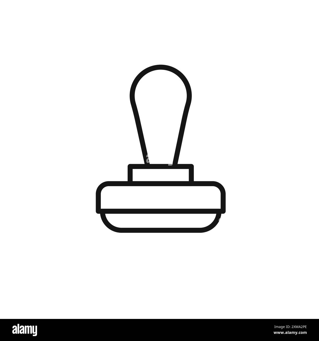 stamp icon outline collection or set in black and white outline Stock ...