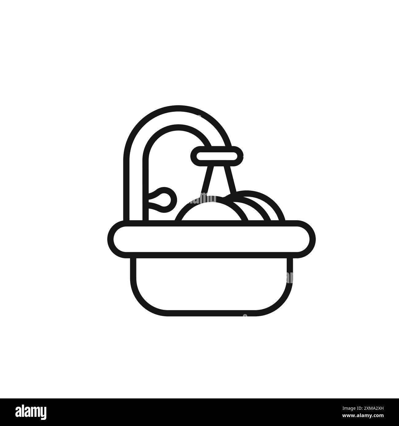Dish plate washing machine Stock Vector Images - Alamy