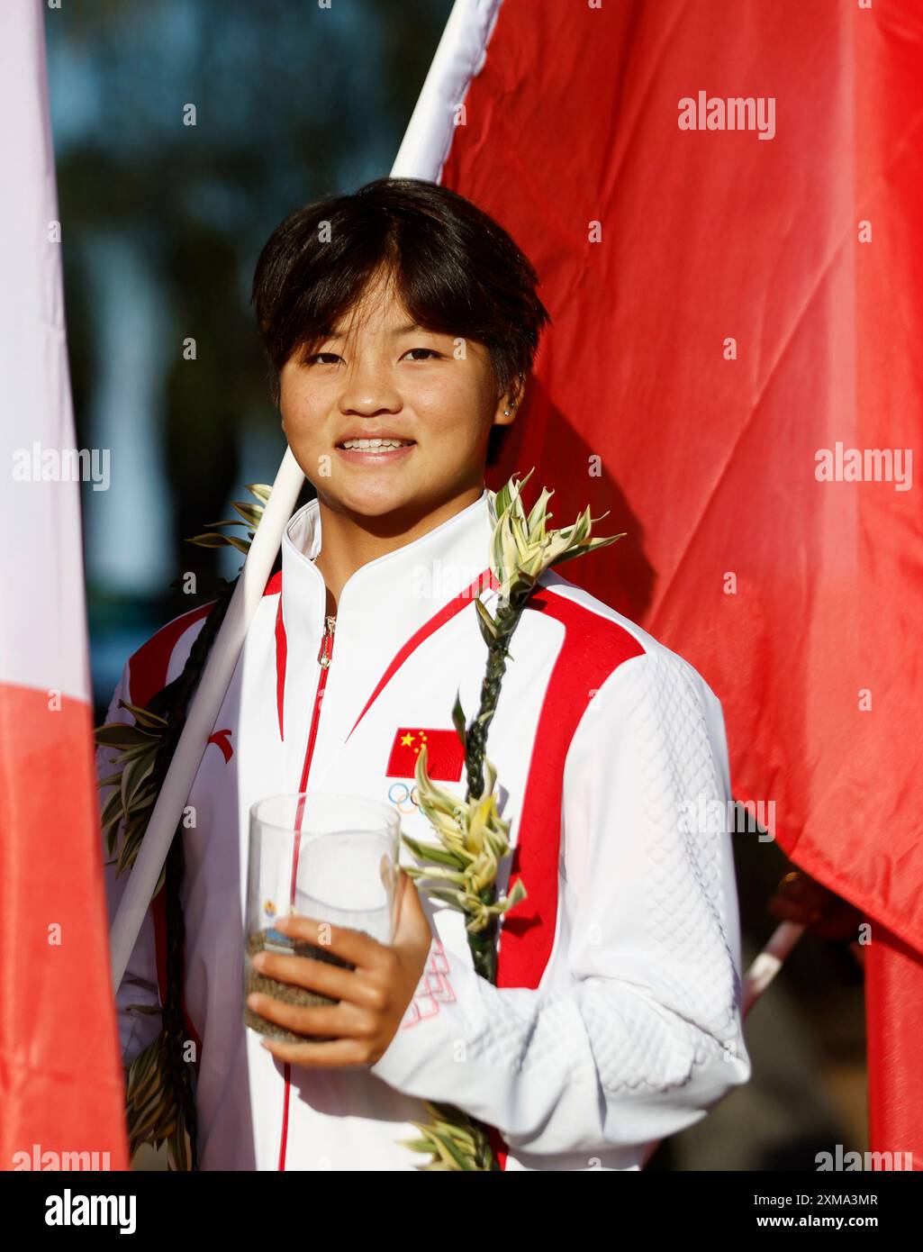 Tahiti, French Polynesia. 26th July, 2024. Yang Siqi of Team China ...