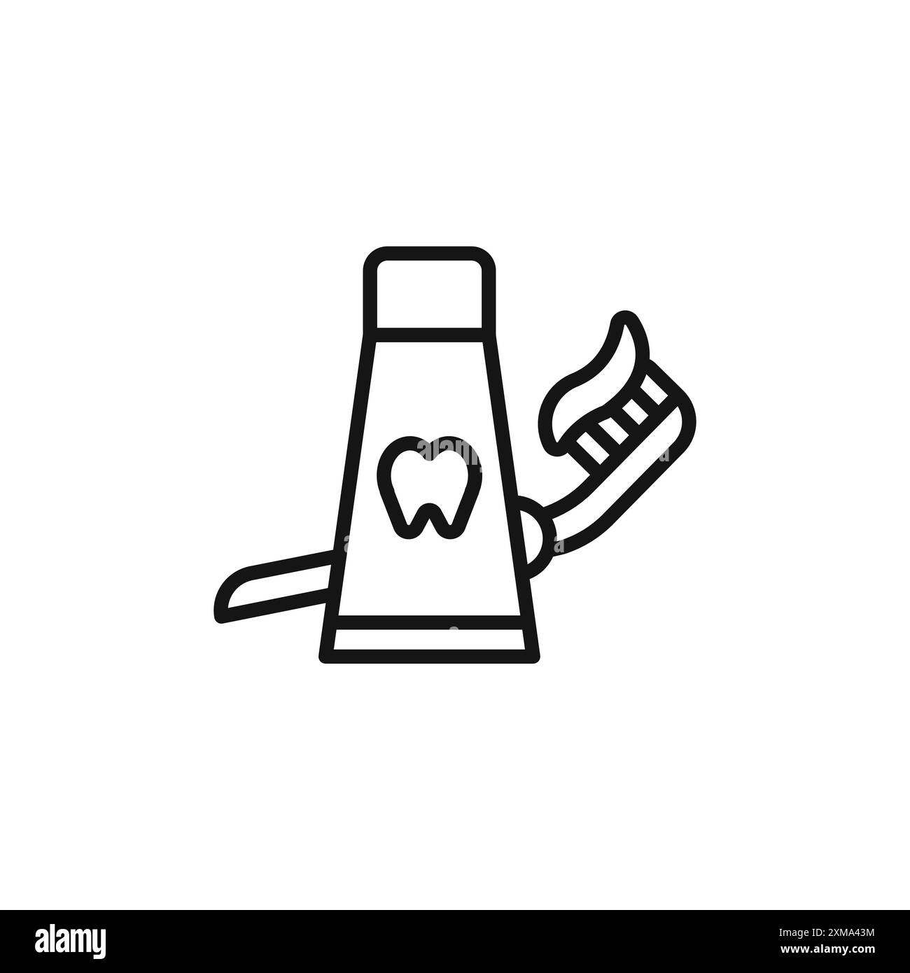 tooth brush icon outline collection or set in black and white outline ...