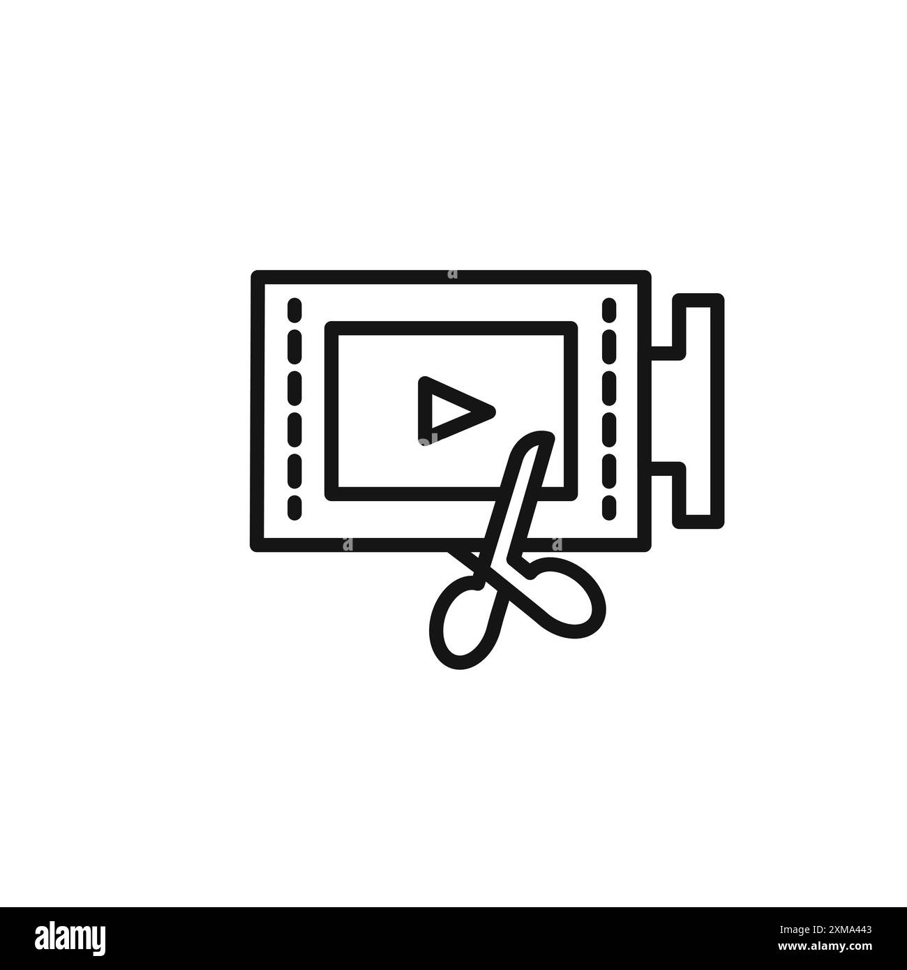 Editor video computer Stock Vector Images - Alamy