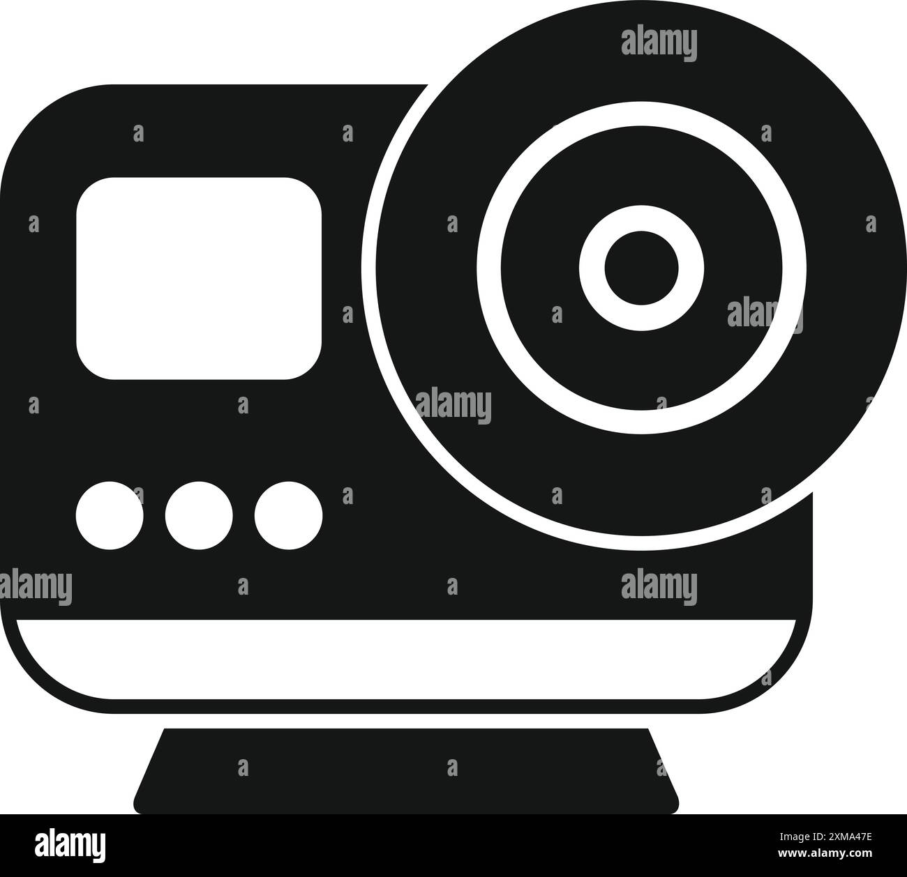 Action camera capturing footage with its wide lens, perfect for outdoor ...