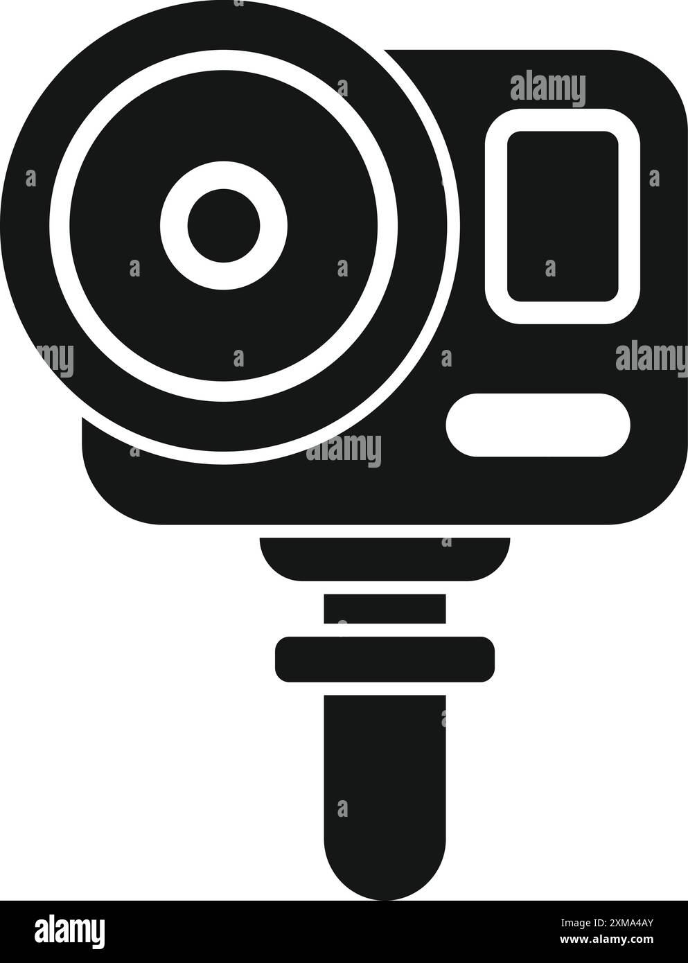 Modern action camera capturing extreme sports moments, technology for ...