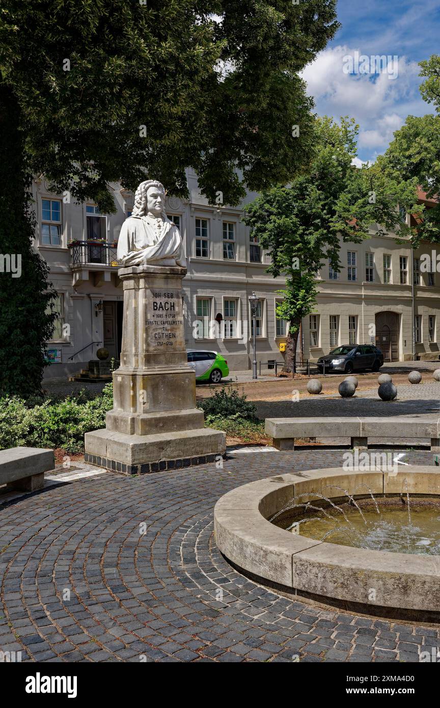Bach monument by sculptor Heinrich Pohlmann, monument to Johann ...