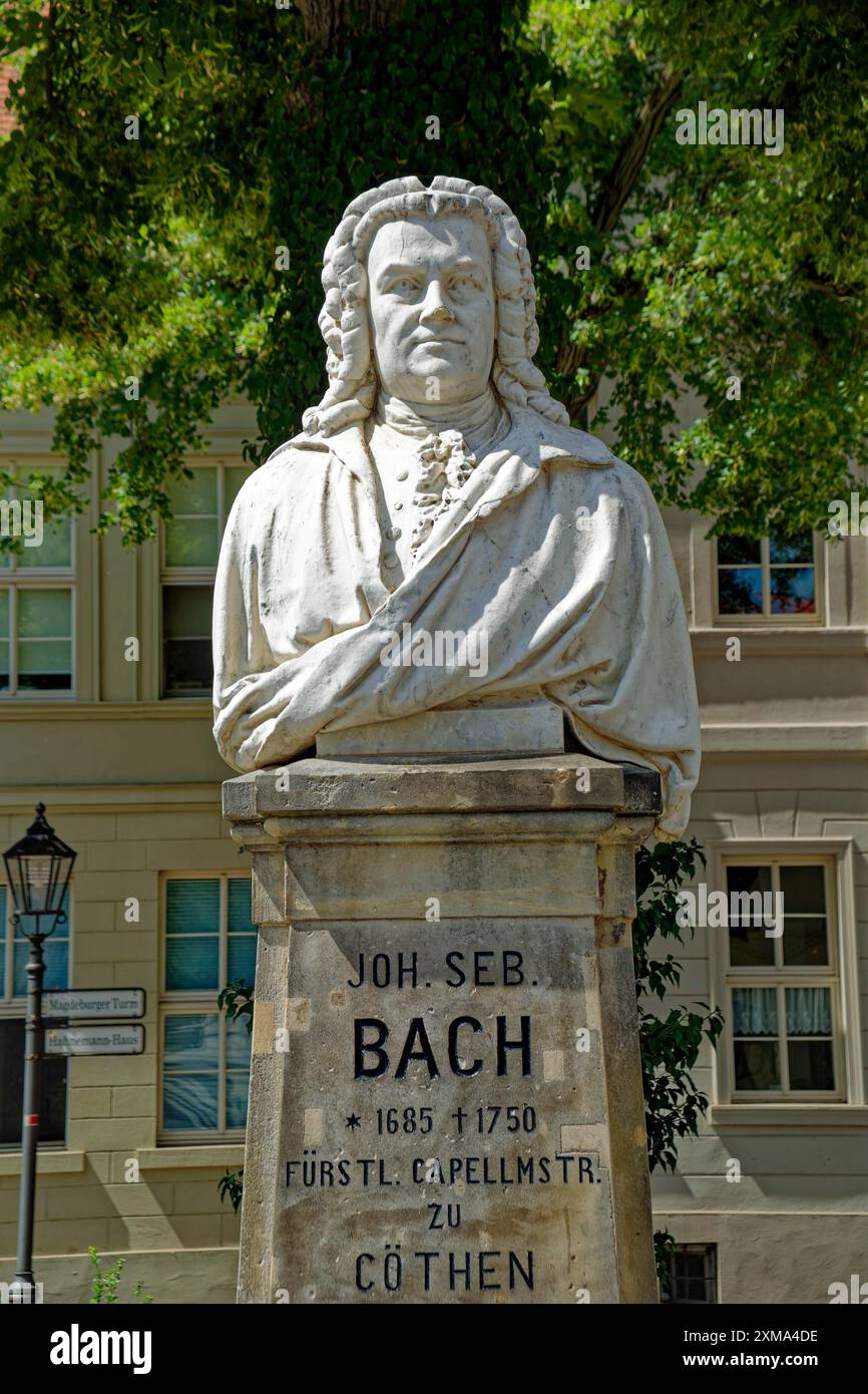 Bach monument by sculptor Heinrich Pohlmann, monument to Johann ...
