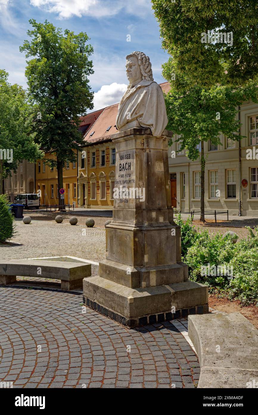 Bach monument by sculptor Heinrich Pohlmann, monument to Johann ...