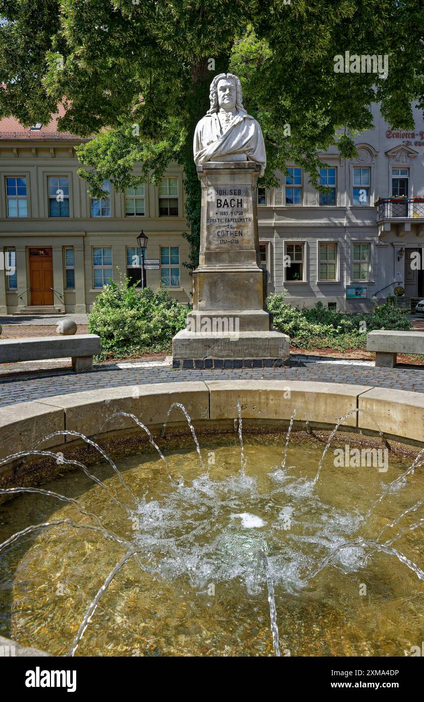 Bach monument by sculptor Heinrich Pohlmann, monument to Johann ...