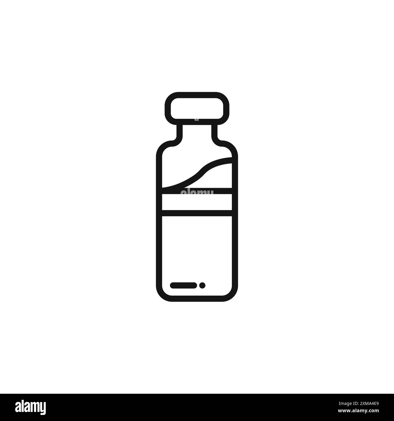 vial medical icon outline collection or set in black and white outline ...