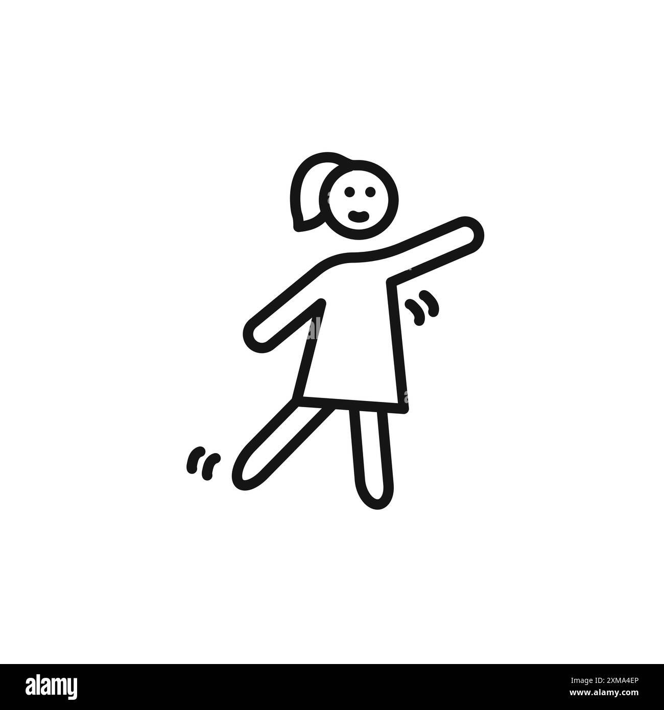 Dancing drawing icon hi-res stock photography and images - Alamy