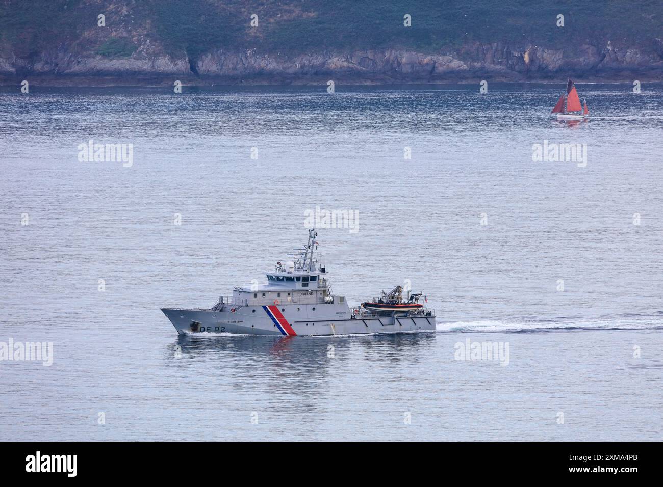 Patrol boat Kermovan, French customs Douane Brest, La Grande Parade ...