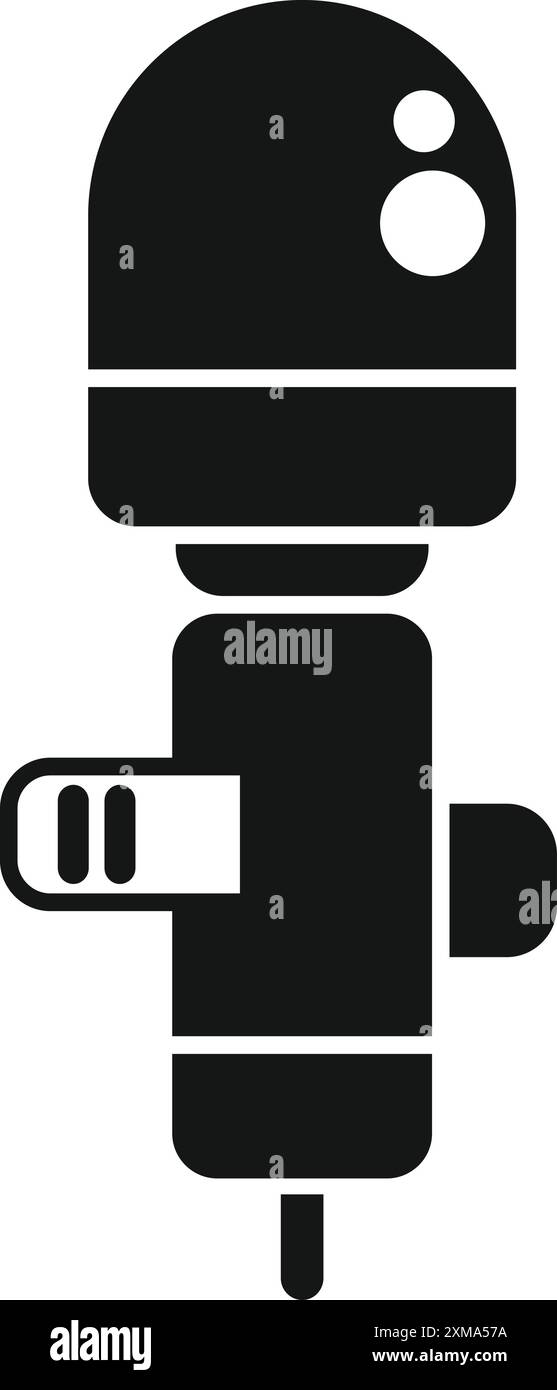 Black and white icon of medical equipment used for intravenous therapy ...