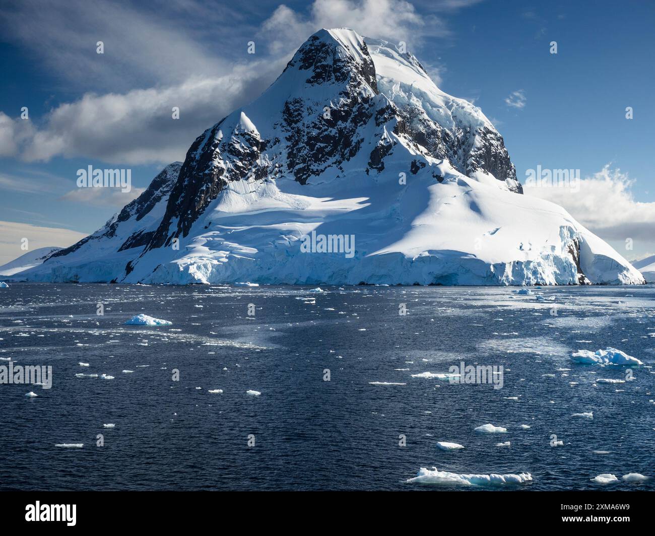Drift (Brash) ice in the Lemaire Channel off Booth Island, Antarctica ...