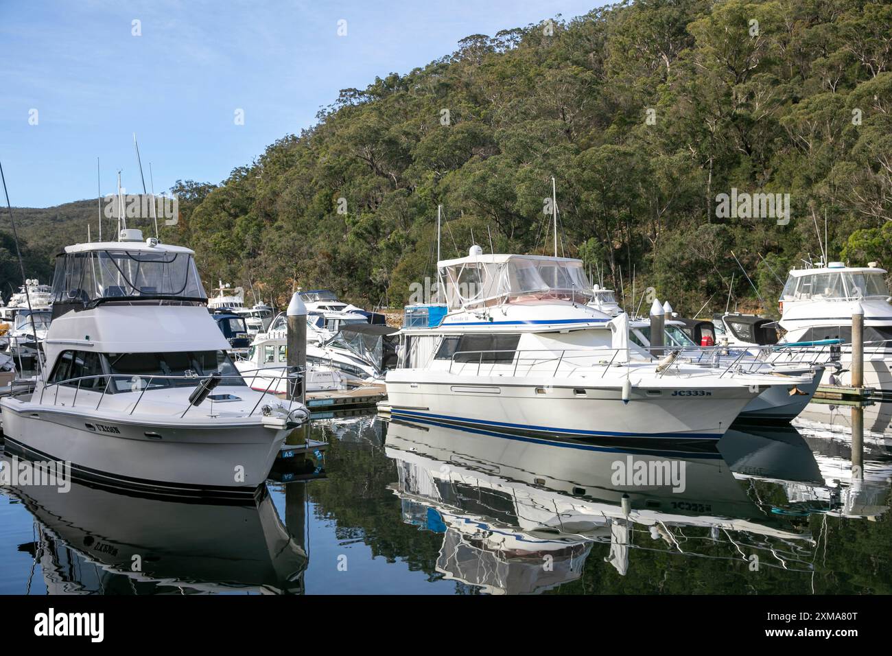 Australian boat marina, D'Albora marina at Akuna Bay in Ku-ring -gai ...