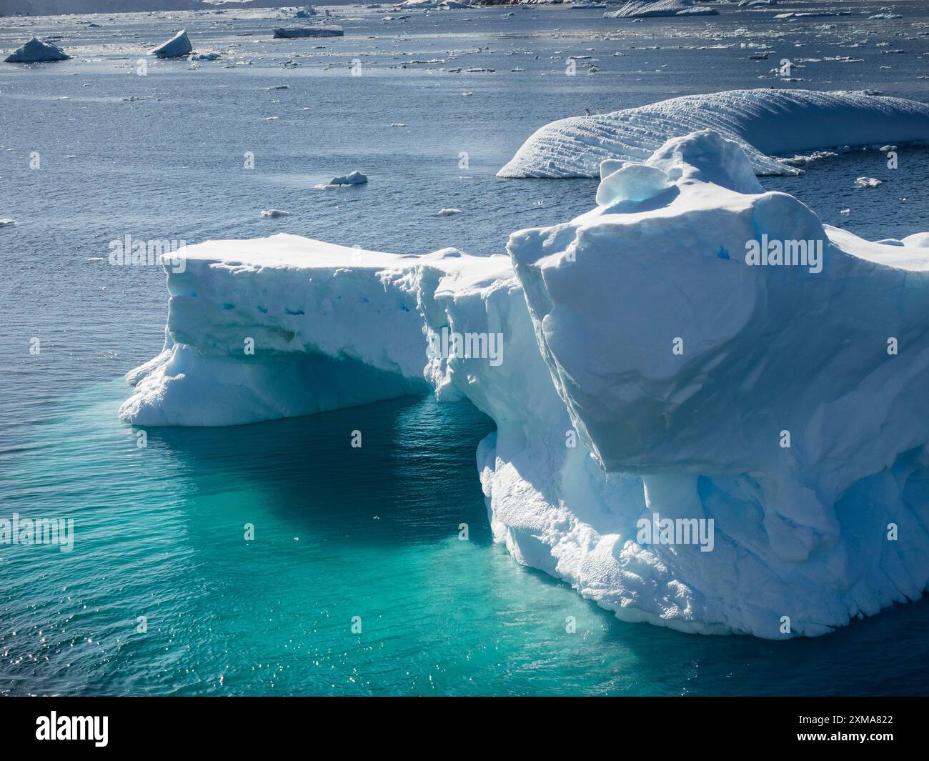Iceberg in the Lemaire Channel between Graham Land and Booth Island ...