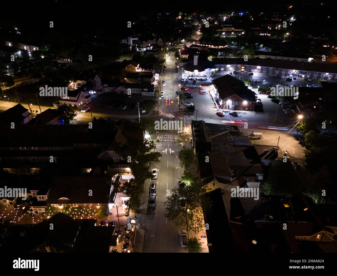 Aerial night 4k hi-res stock photography and images - Alamy