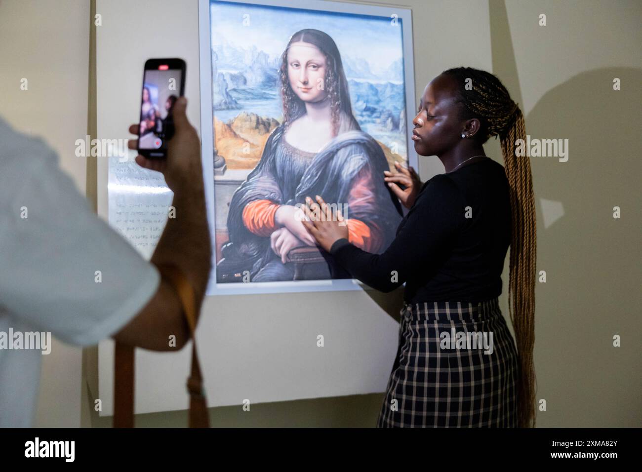 Beijing, China. 24th July, 2024. An internet celebrity touches the ...