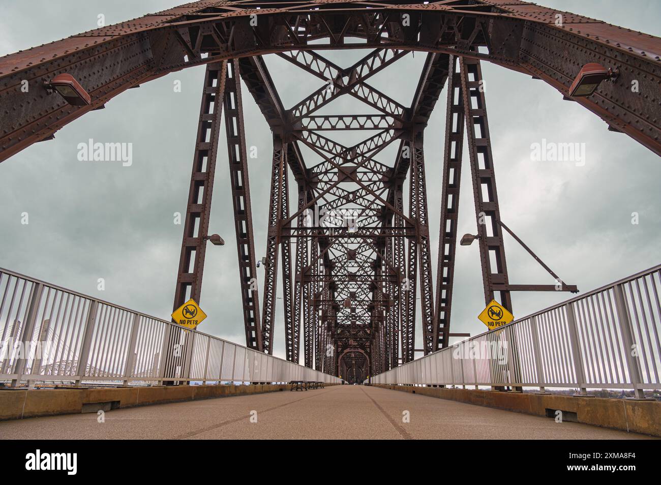 The Big Four Bridge is a six-span former railroad truss bridge that ...