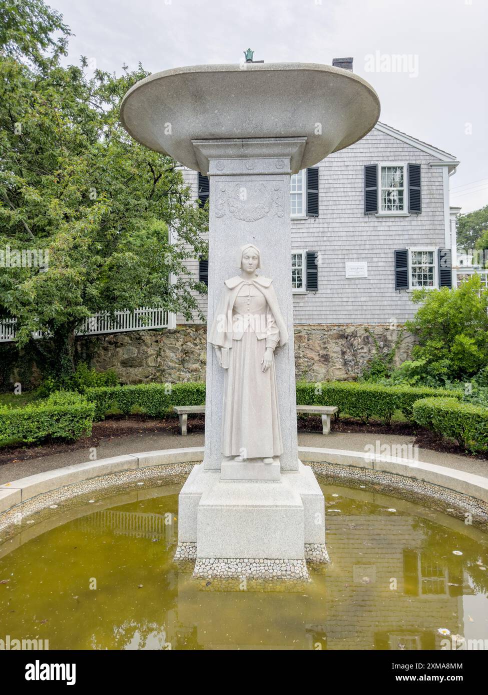 Pilgrim Mother Statue. Plymouth Massachusetts, USA. Circa 2024 Stock ...