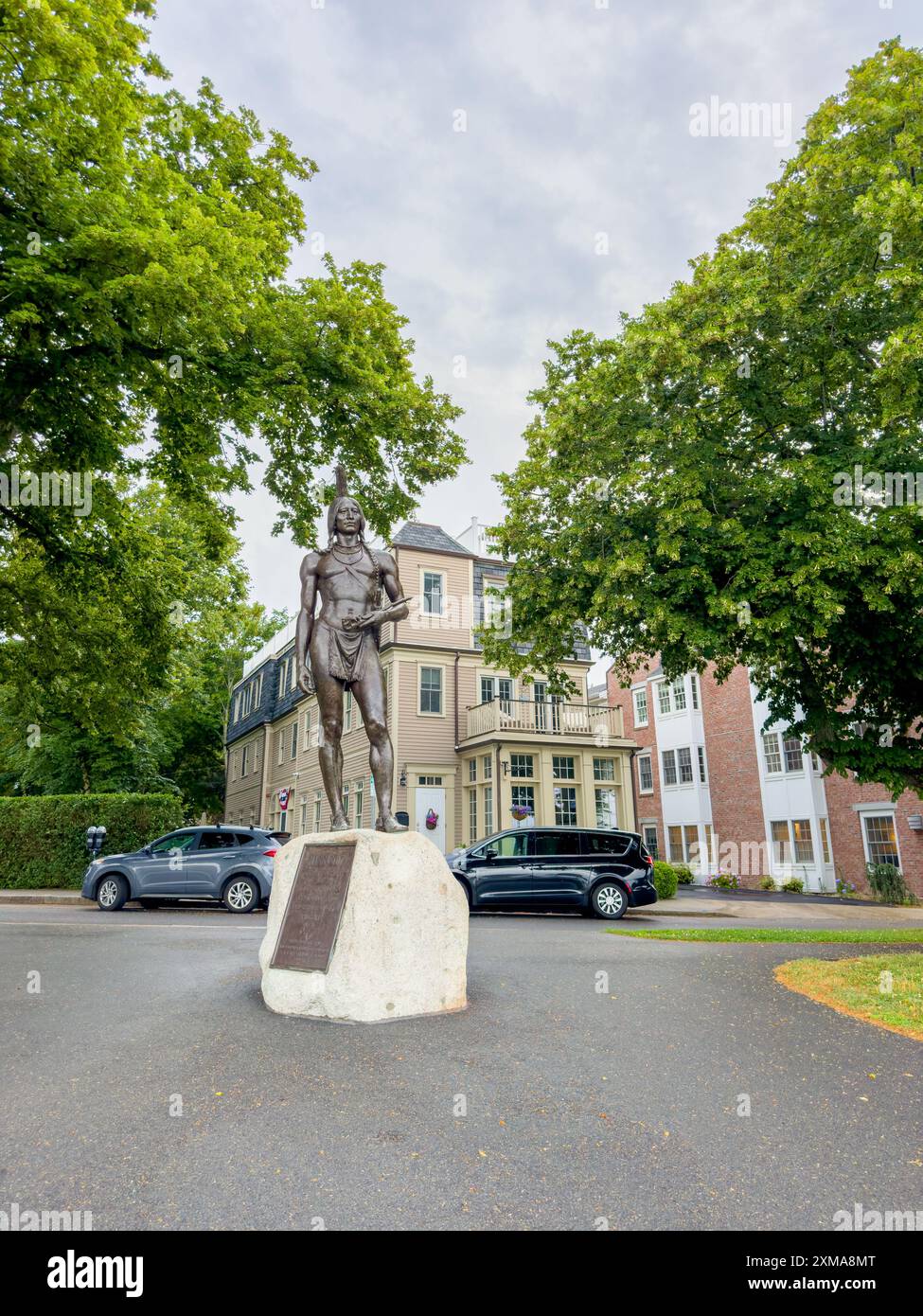 Plymouth, Massachusetts, USA. Massasoit Statue circa 2024 photo Stock ...