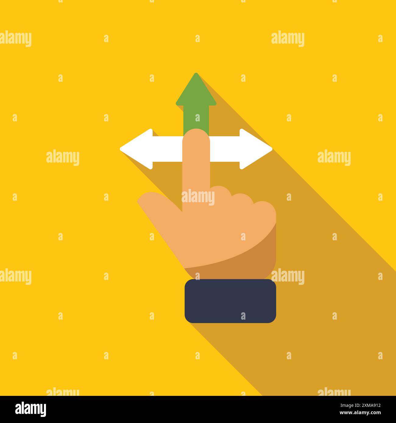 Scrolling on smartphone screen Stock Vector Images - Alamy