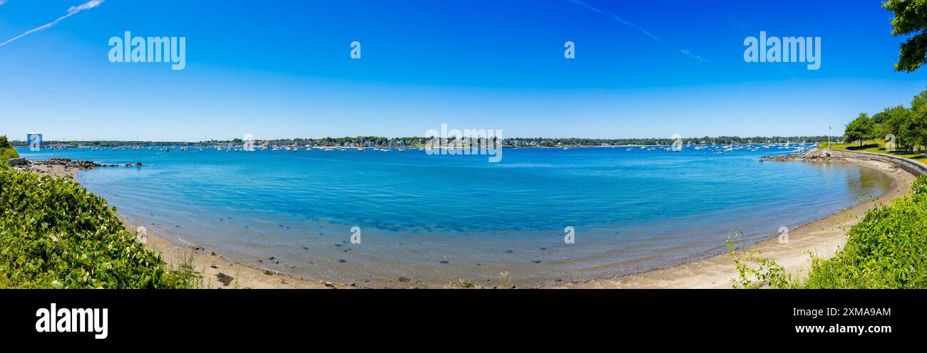 Beach at Salem Willows Park, Massachusetts, USA circa 2024 Stock Photo ...
