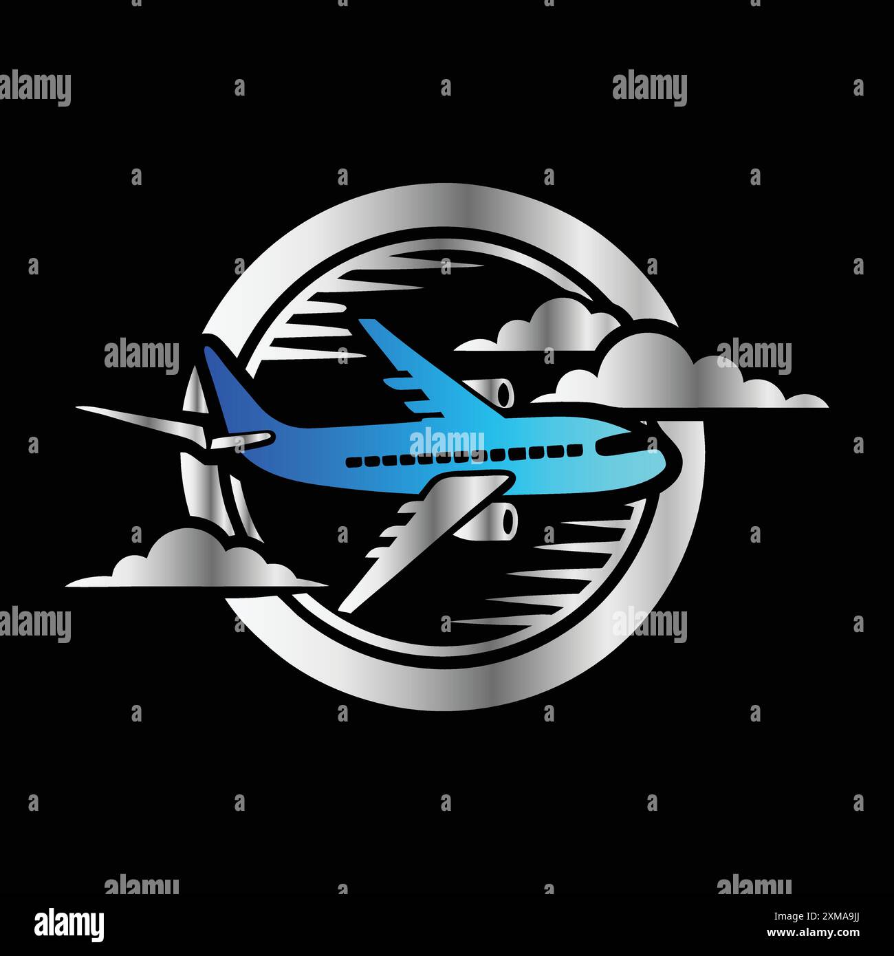 Airplane Logo Design Vector, Emblem, Design Concept, Creative Symbol ...