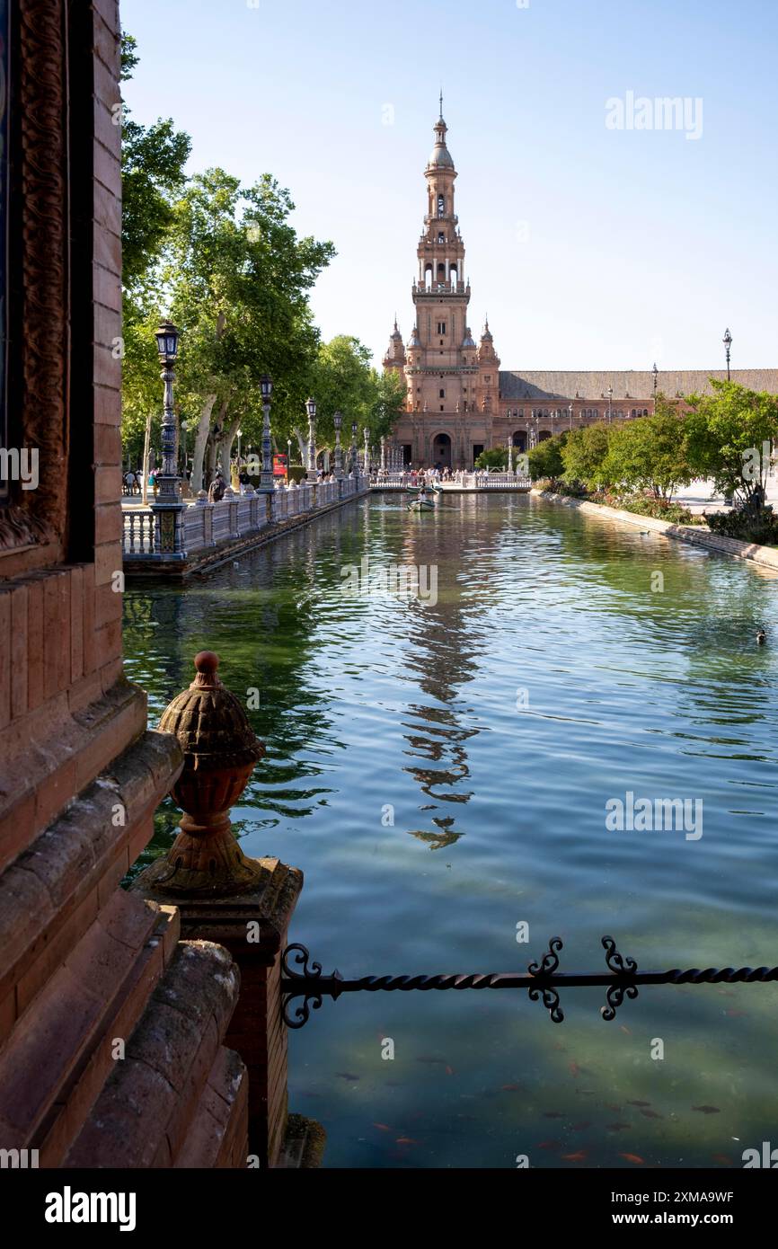 Plaza de Espana in Seville, one of the most visited tourist places in ...