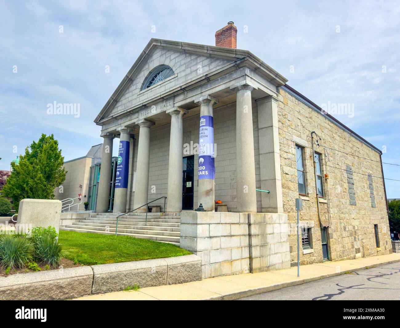 Plymouth, MA, USA - July 18, 2024: Pilgrim Hall Museum building 2024 ...