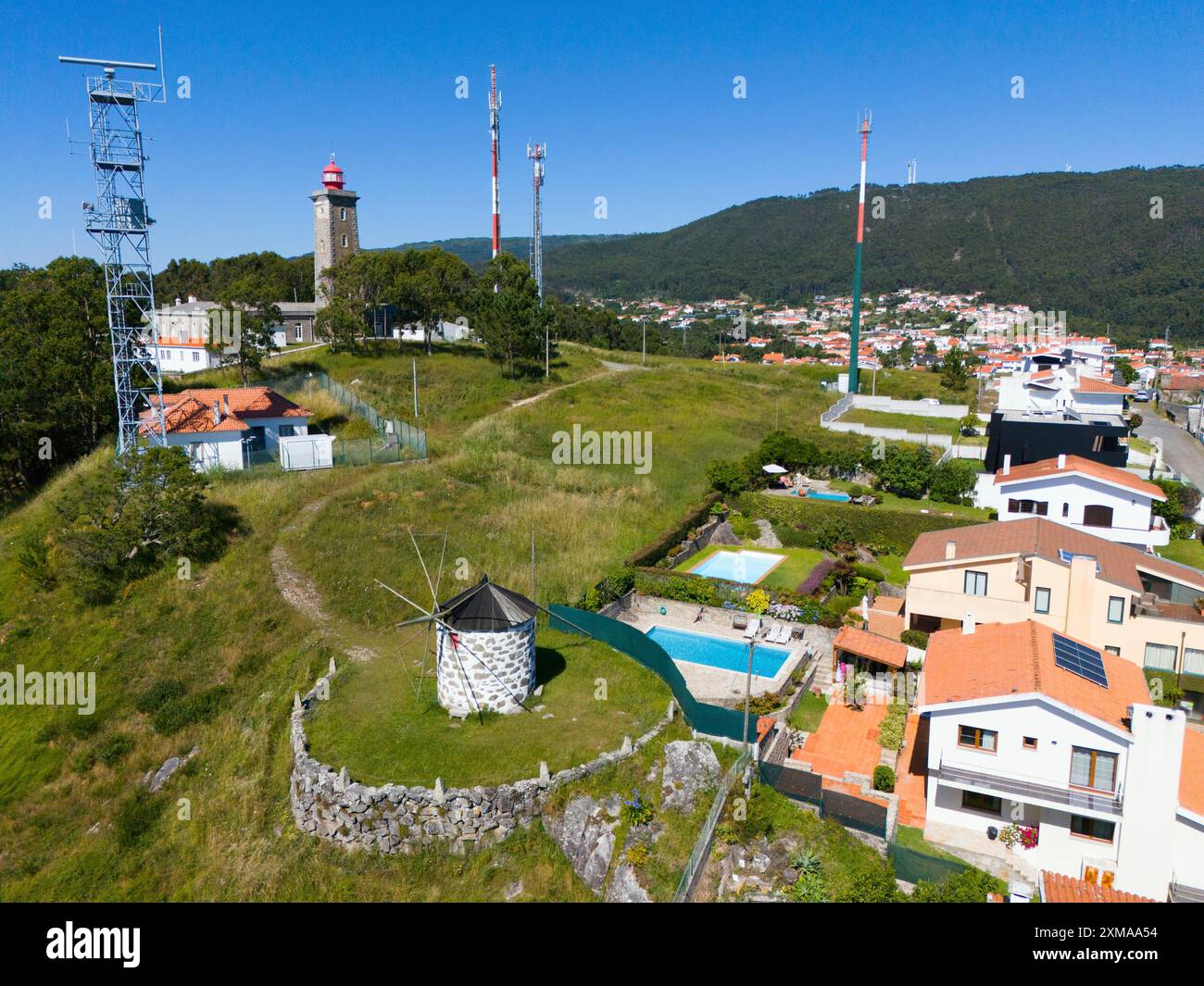 Aerial view mill lighthouse in hi-res stock photography and images - Alamy