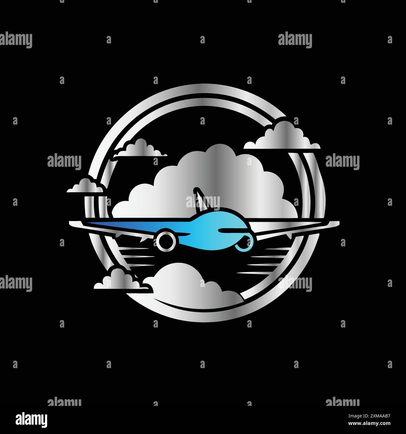Creative airplane icon hi-res stock photography and images - Alamy