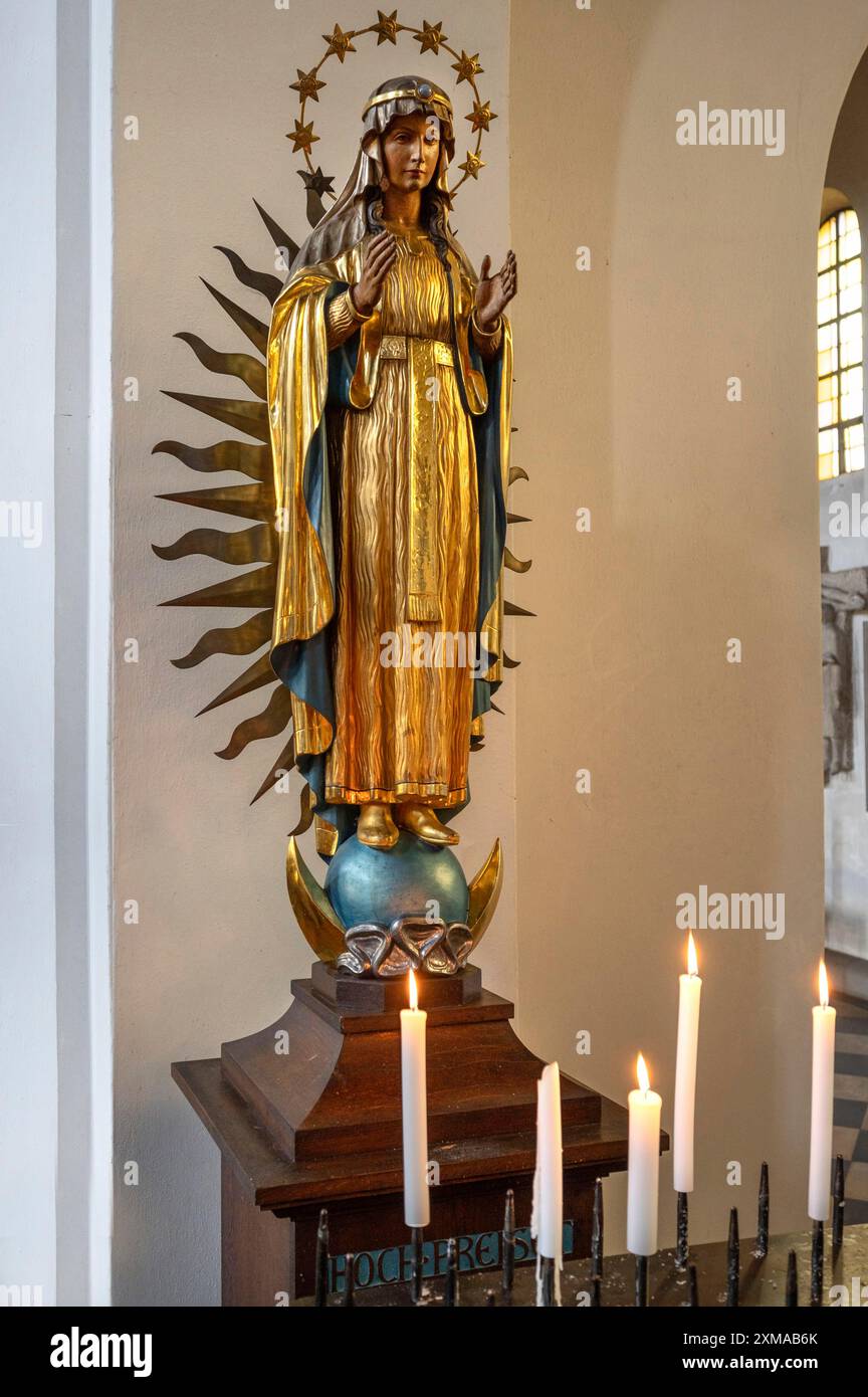Figure of Maria Immaculata in St Otto's Church, built from 1912 to 1914 ...