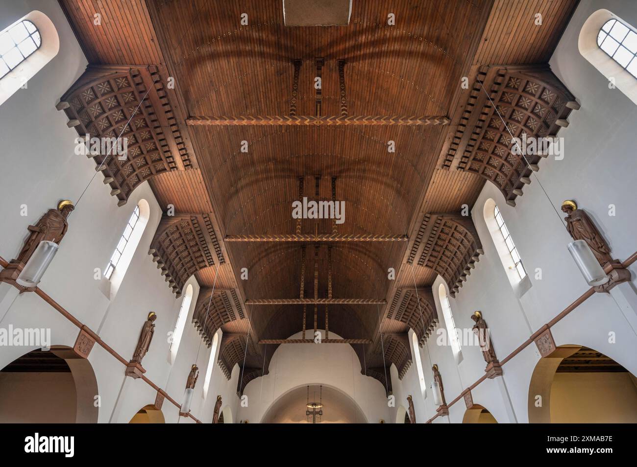 Wooden vault of St Otto's Church, built from 1912 to 1914 in Art ...