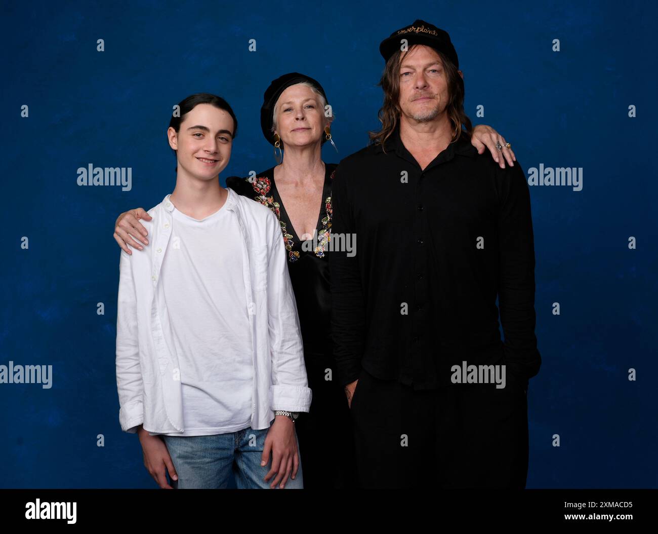 Louis Puech Scigliuzzi, from left, Melissa McBride, and Norman Reedus ...