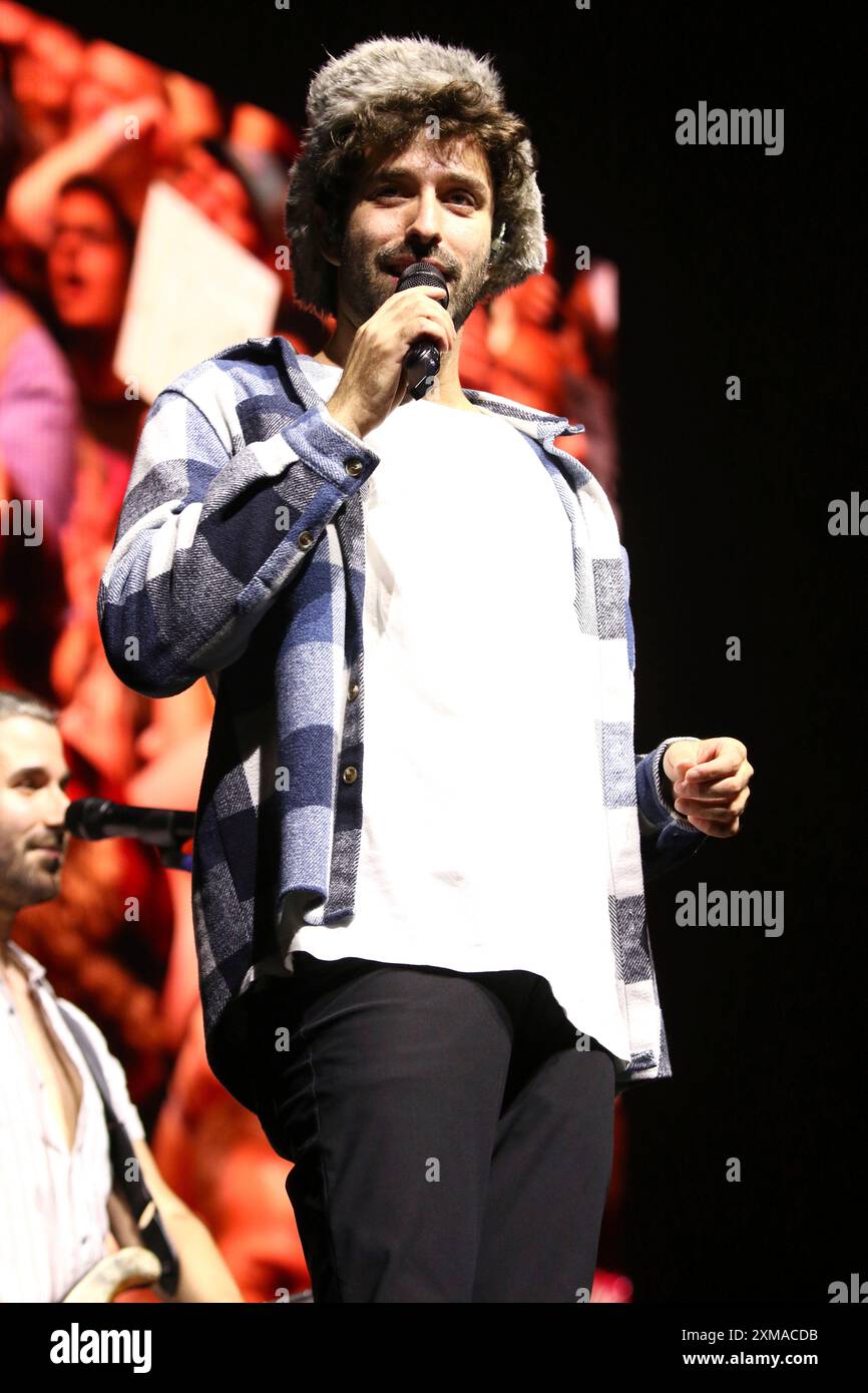 Jack Met of AJR performs at Madison Square Garden on Friday, July 26 ...