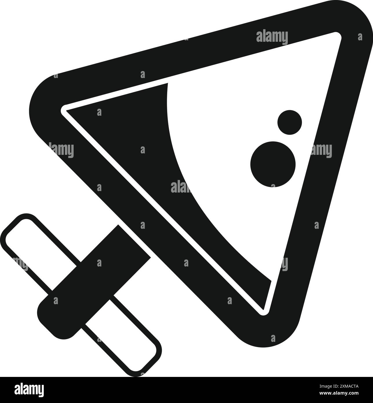 Black isolated vector icon of falling rocks from cliff warning traffic ...